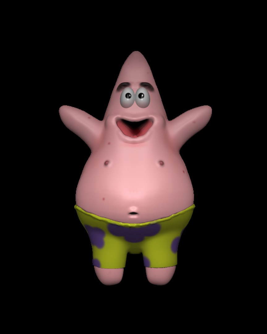 Spongebob Patrick Star 3d Obj