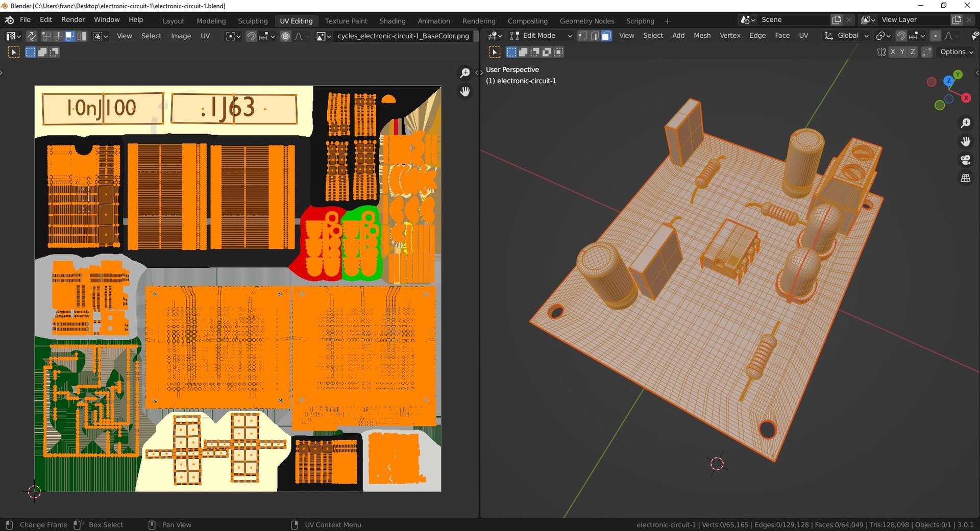 3D Electronic Circuit 1 - TurboSquid 1869374