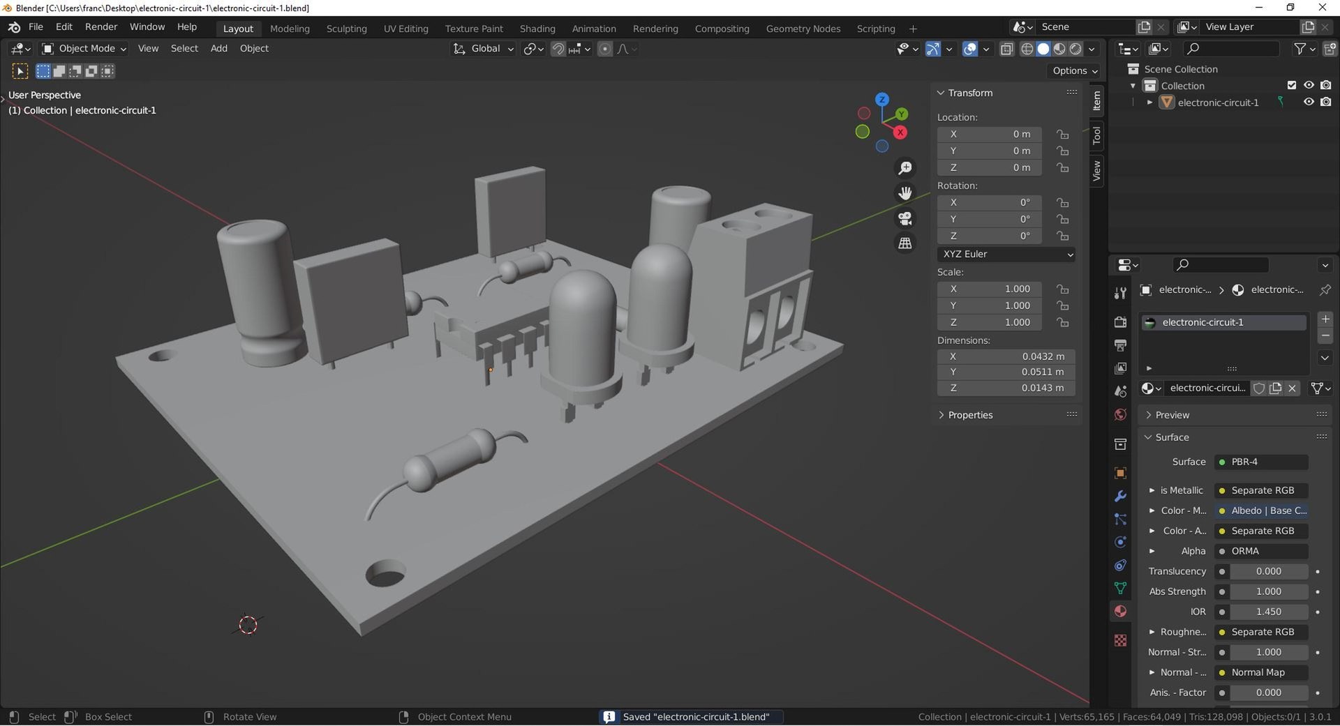 3D Electronic Circuit 1 - TurboSquid 1869374