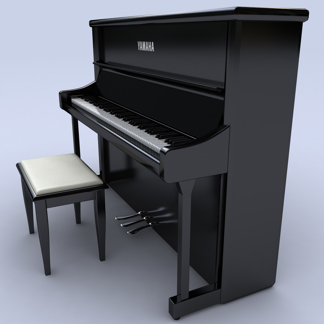3d piano keyboard instrument model