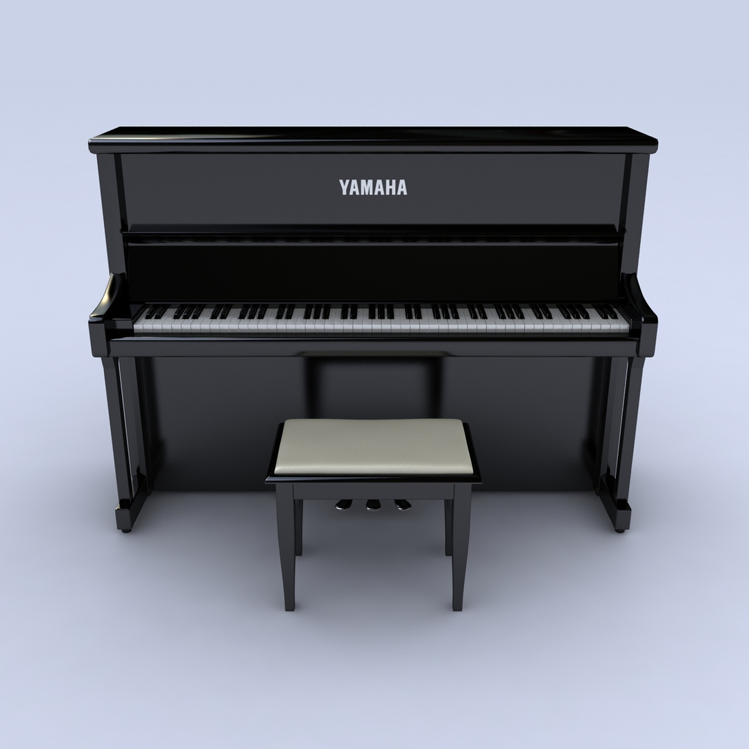 3d piano keyboard instrument model