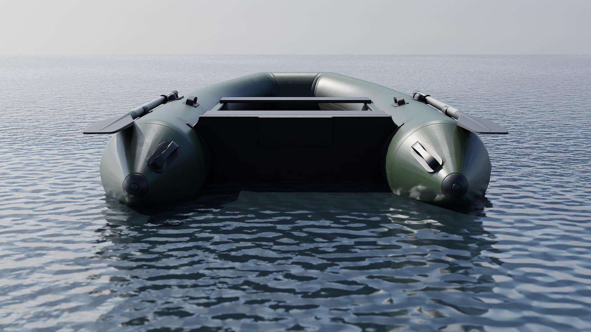 Green Inflatable Boat 3D - TurboSquid 2118934