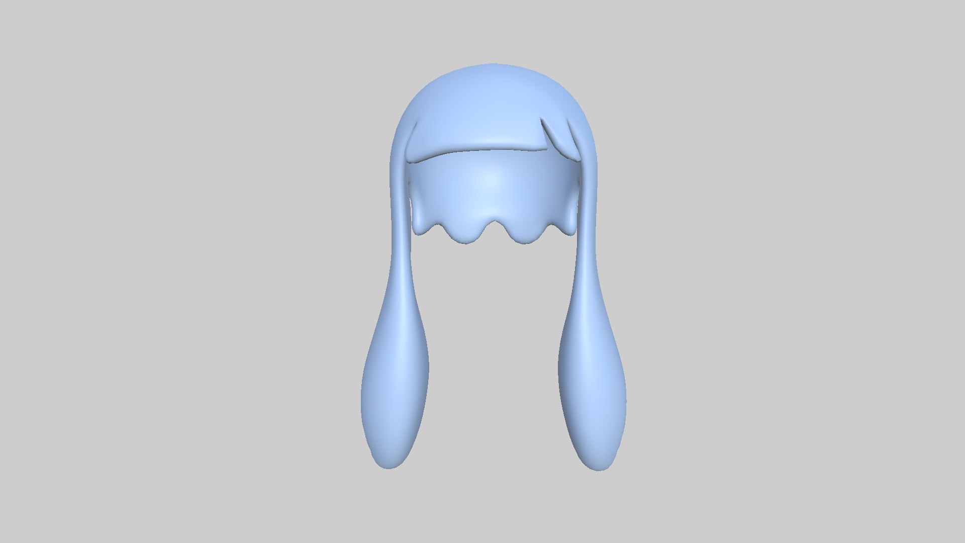 3D Inkling Hair 04 Purple - Splatoon Character Design model ...