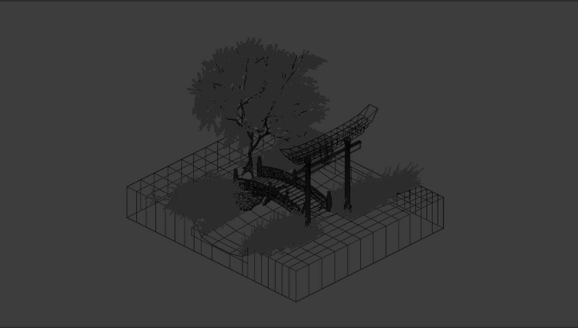 Japan Bridge Sakura Tree 3D - TurboSquid 1615077