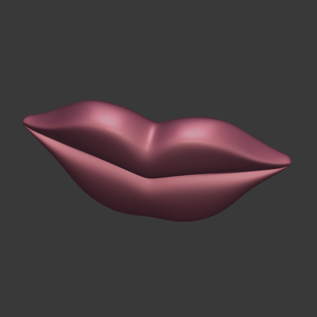 Lips Mesh 3D Model - TurboSquid 1292203