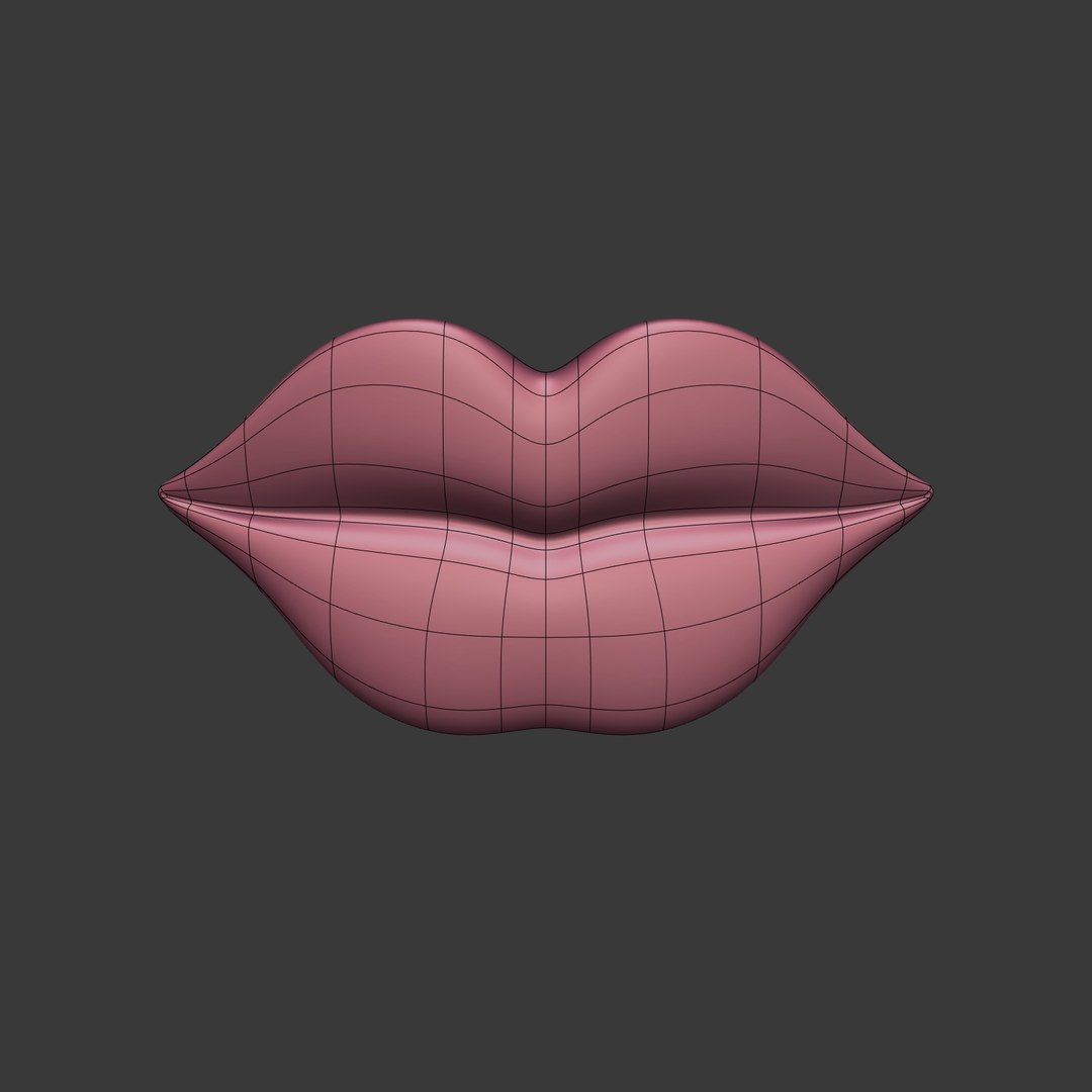 Lips Mesh 3D Model - TurboSquid 1292203
