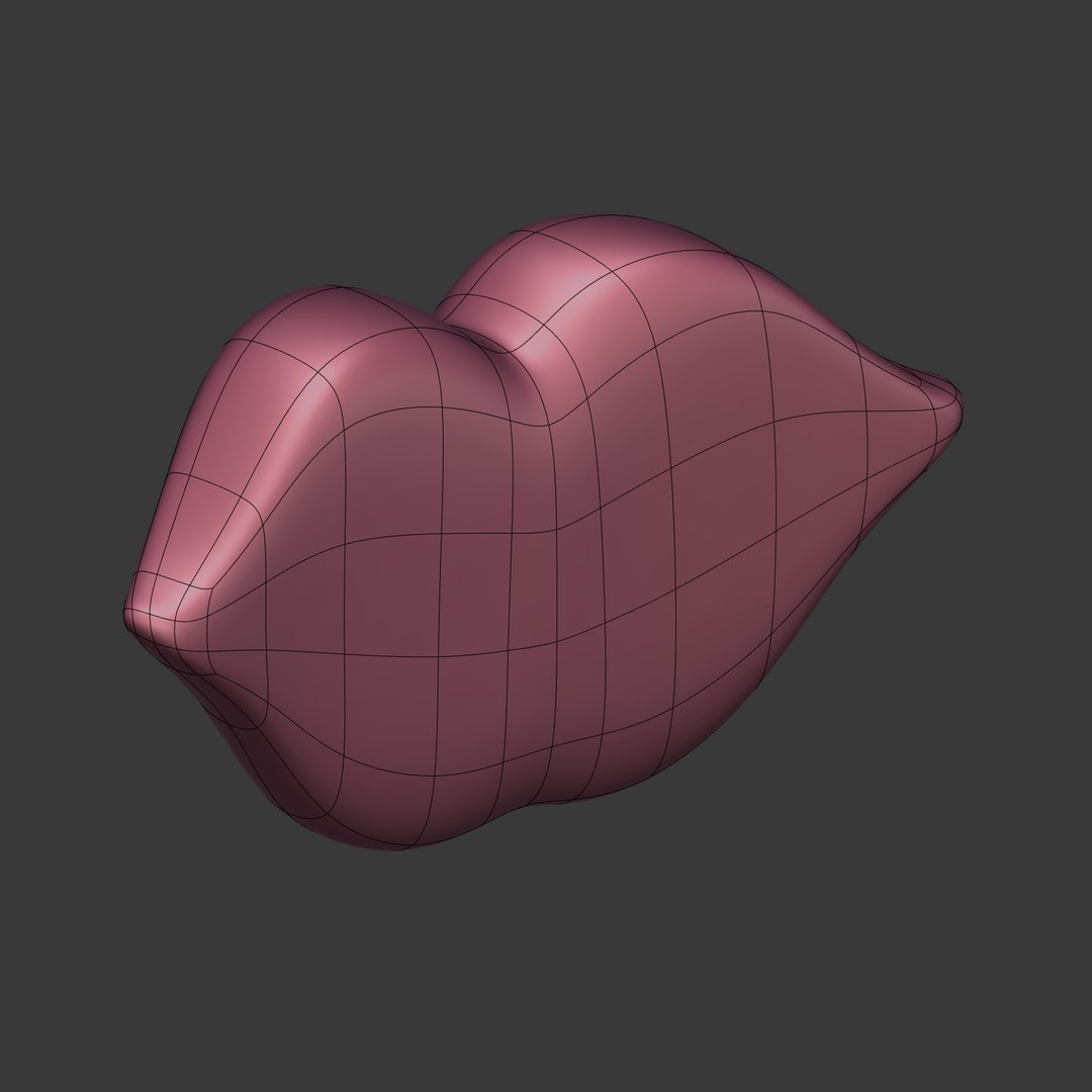 Lips Mesh 3D Model - TurboSquid 1292203