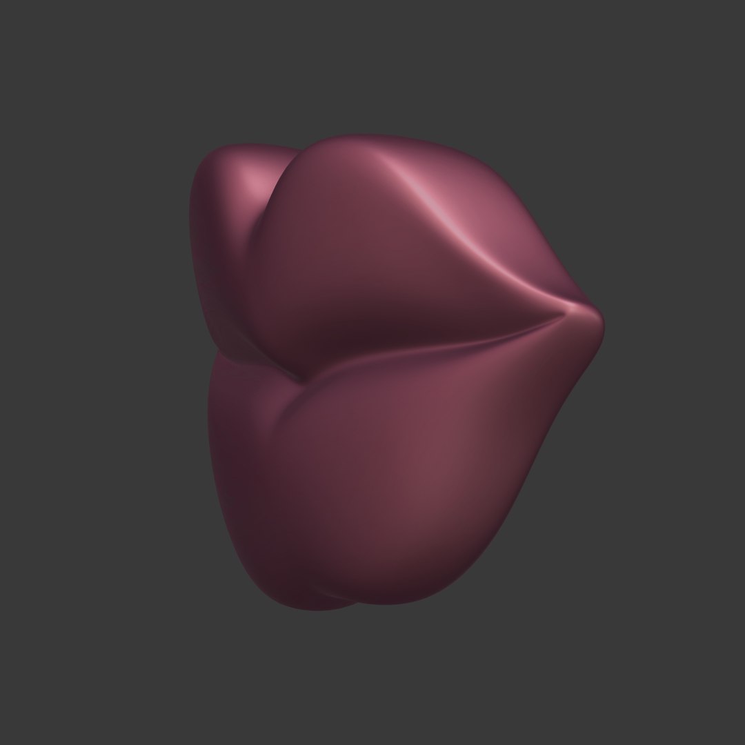 Lips Mesh 3D Model - TurboSquid 1292203