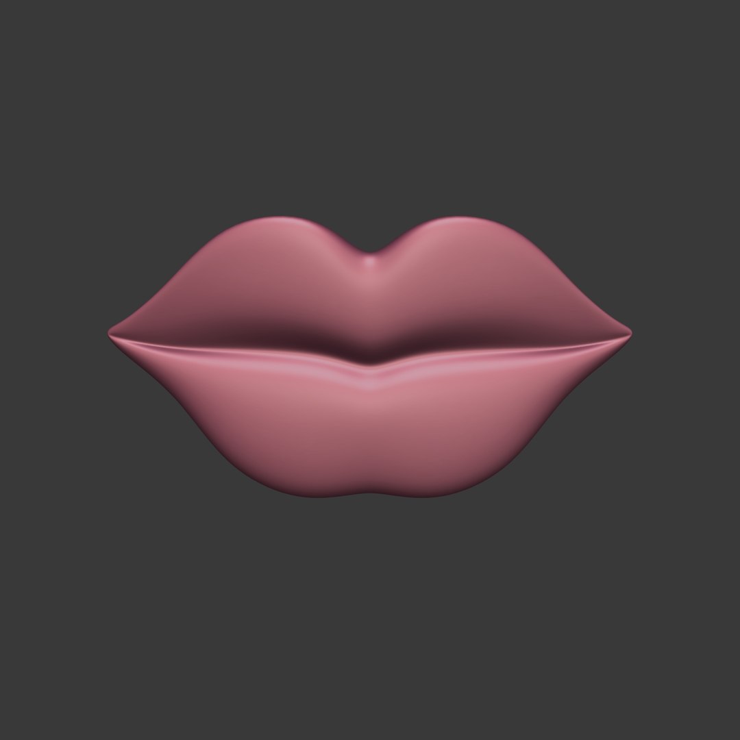 Lips Mesh 3D Model - TurboSquid 1292203