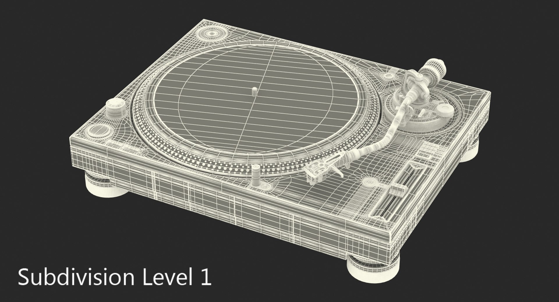 Professional Dj Turntable 3D Model - TurboSquid 1249312