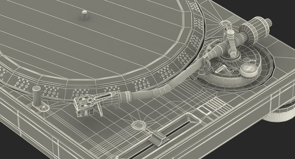 Professional dj turntable 3D model - TurboSquid 1249312