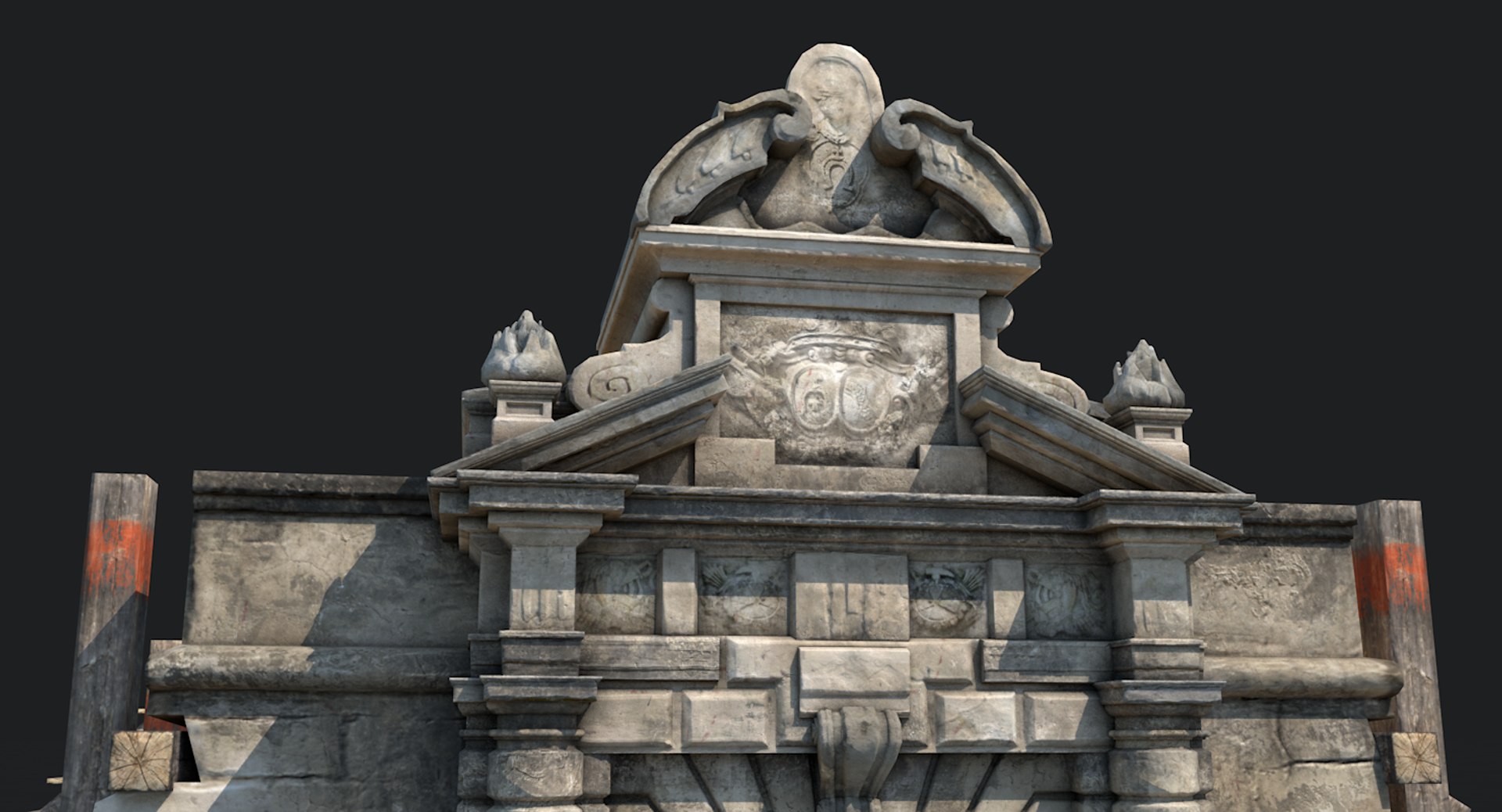 3D Old Portal Castle Interior Model - TurboSquid 1258388