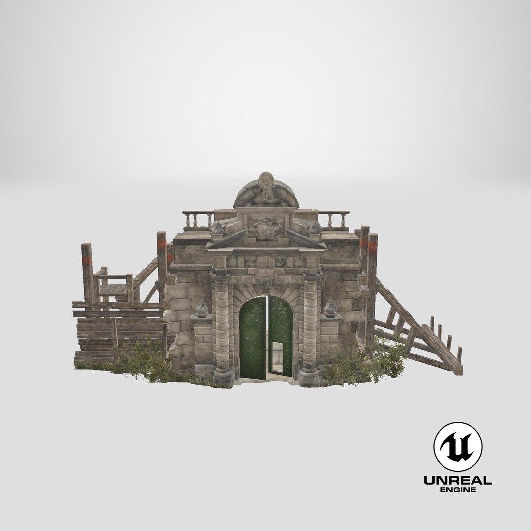 3D Old Portal Castle Interior Model - TurboSquid 1258388