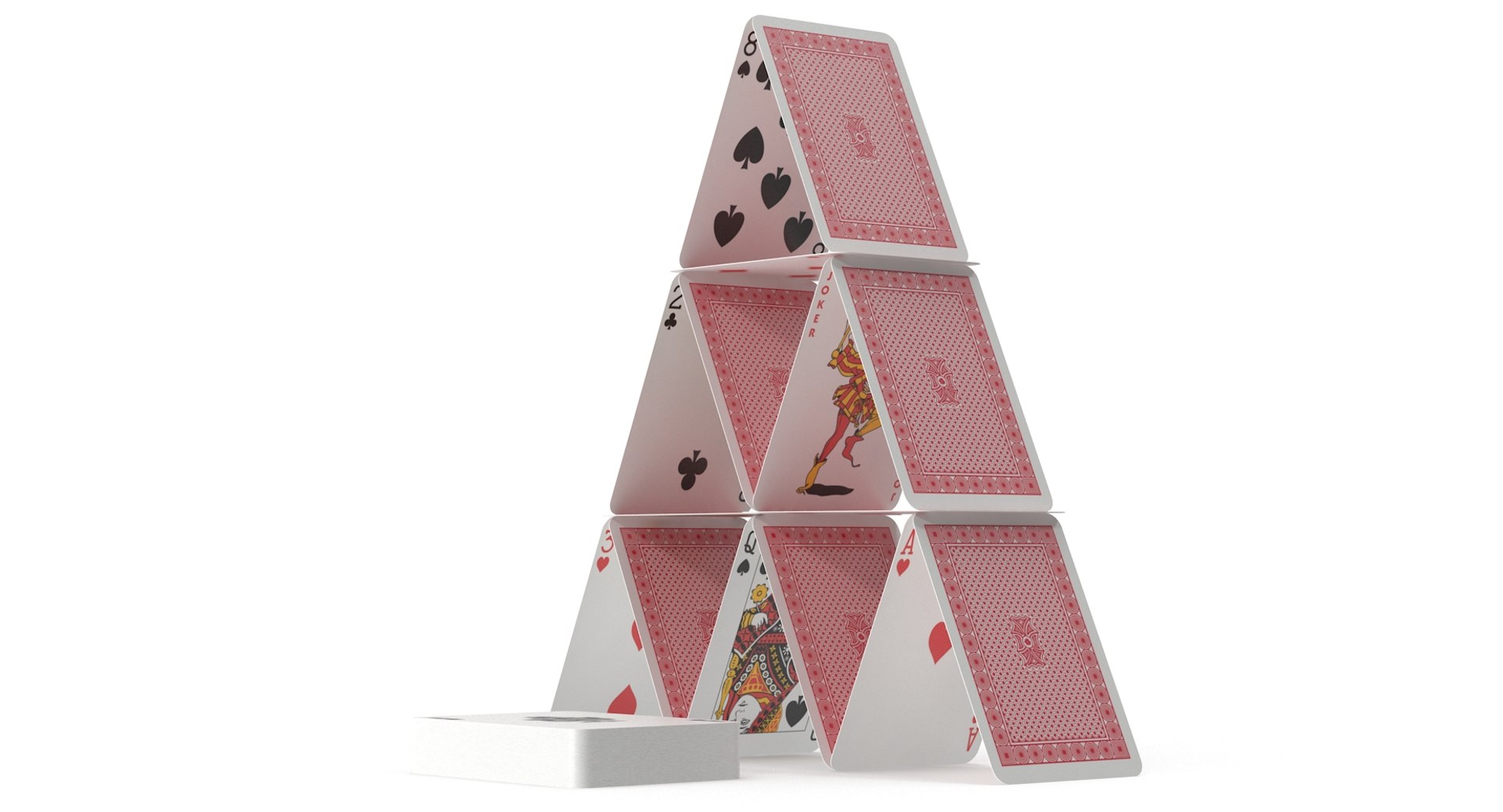 House Playing Cards Model - TurboSquid 1212537