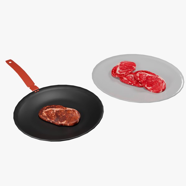 modelo 3d Rosbif y carne cruda - TurboSquid 2170364