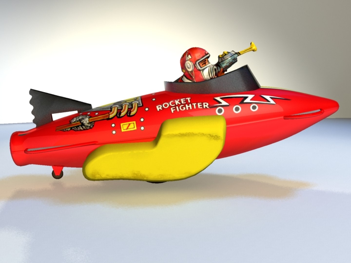 3d Flash Gordon Fighter Toys Model