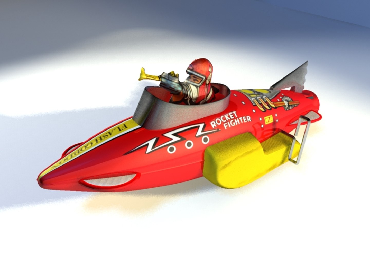 3d Flash Gordon Fighter Toys Model