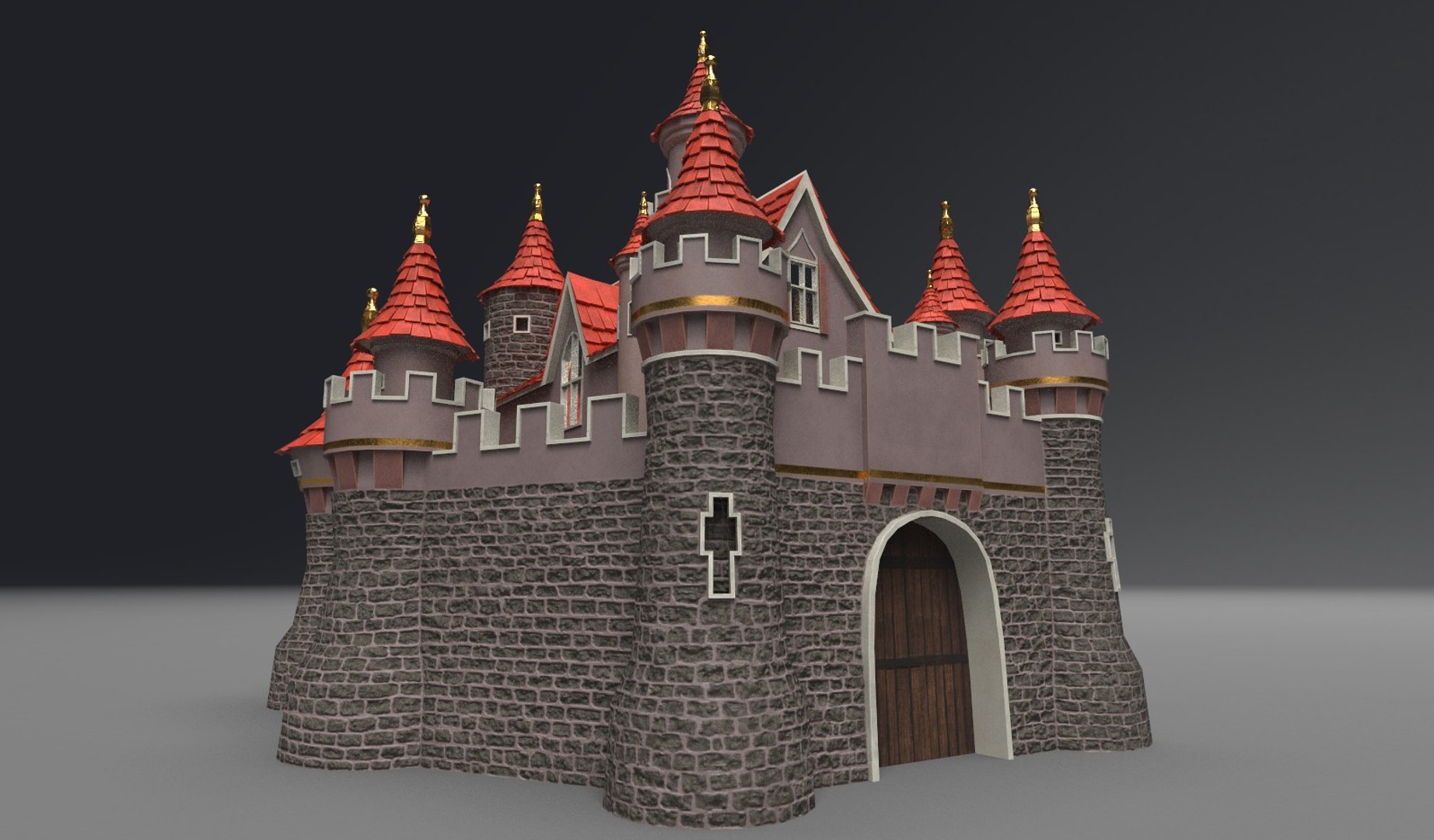 3D Fantasy Castle Model - TurboSquid 1392439