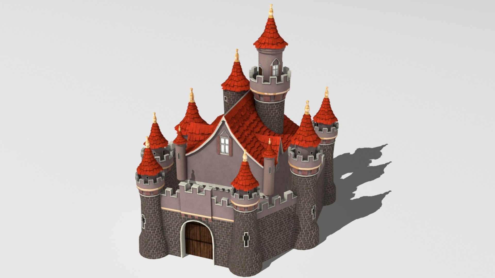 3D Fantasy Castle Model - TurboSquid 1392439
