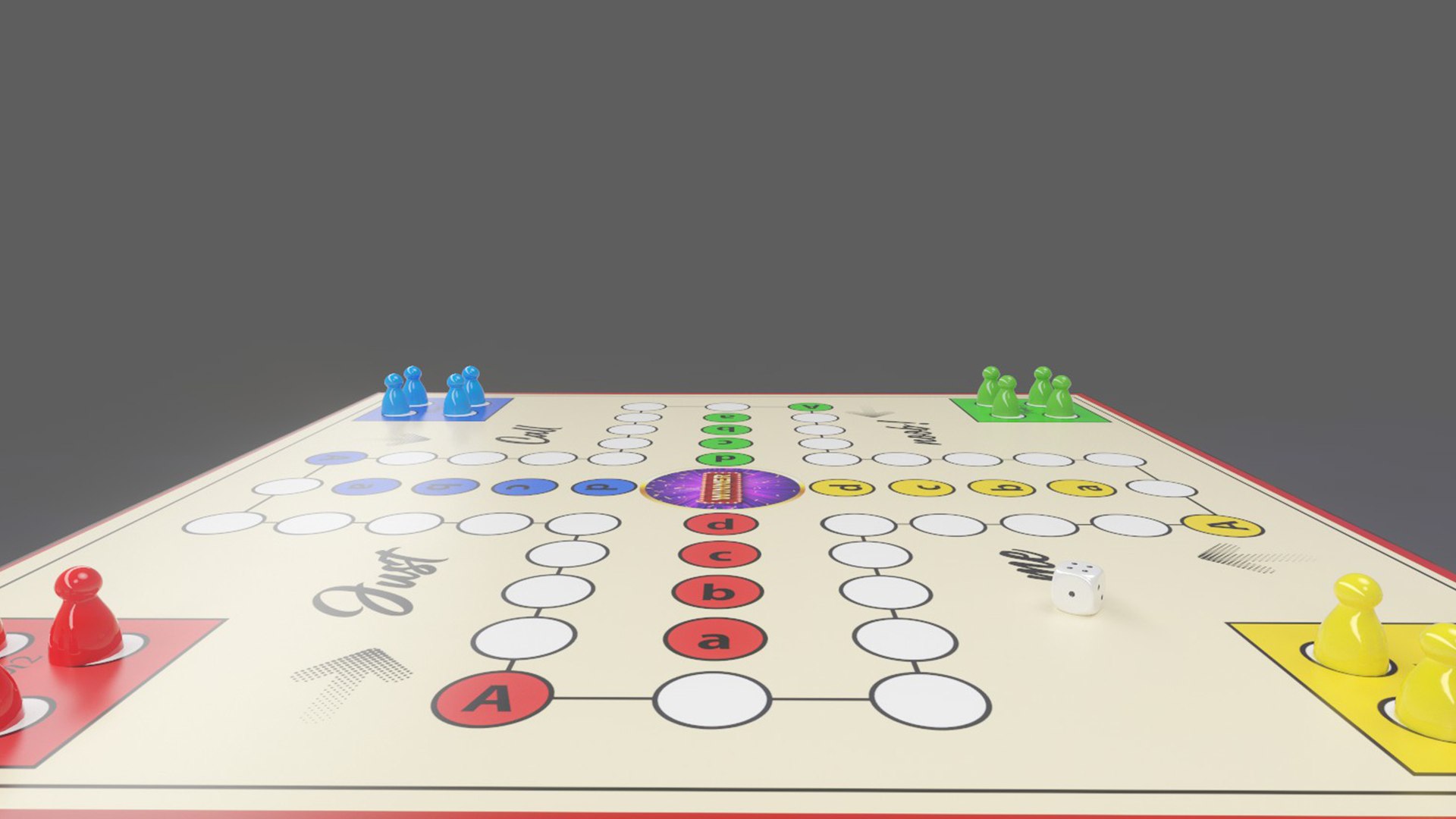 Ludo Board 3D Model - TurboSquid 2161013