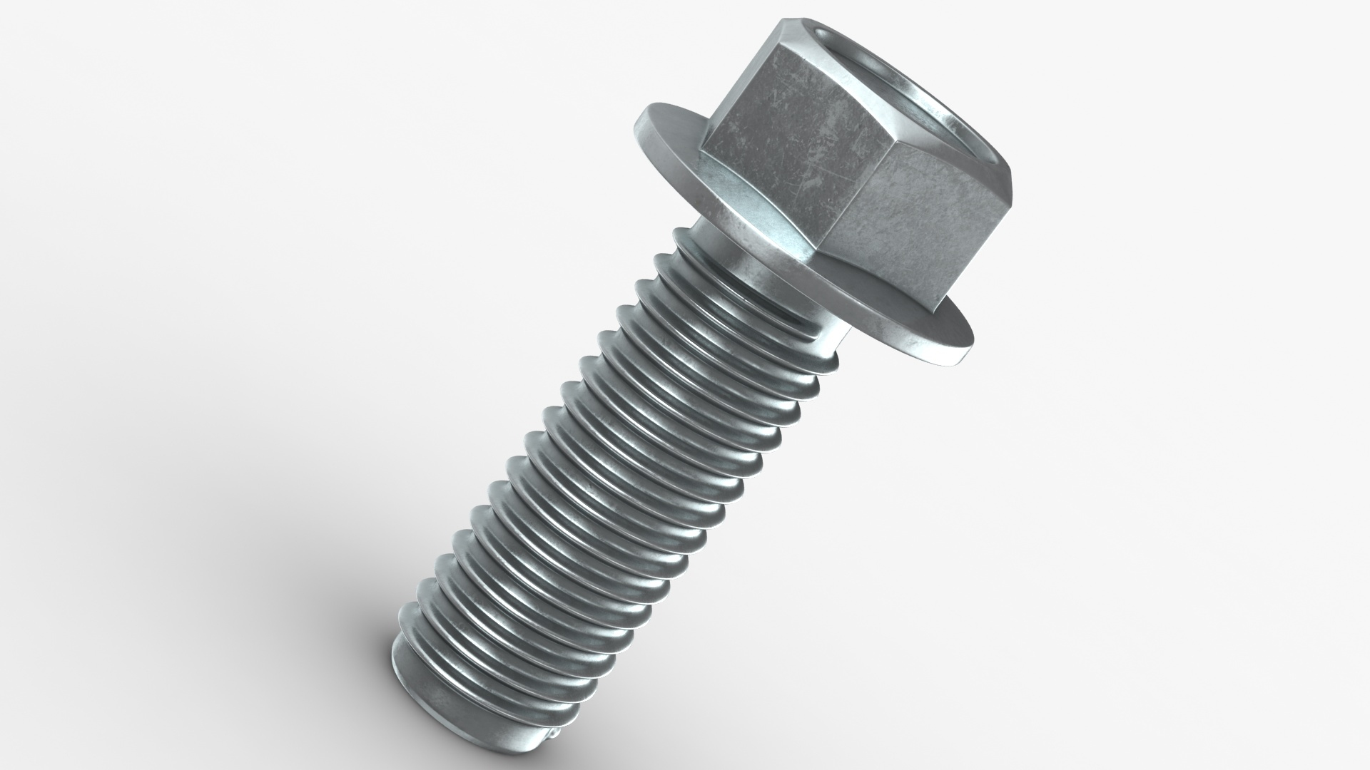 3D Hex Flange Bolt - TurboSquid 1621309