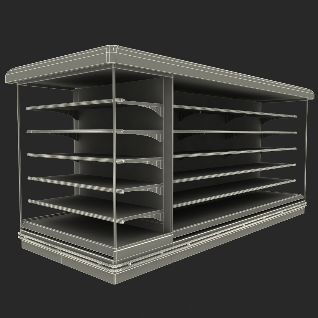 3d Model Supermarket Shelf 7