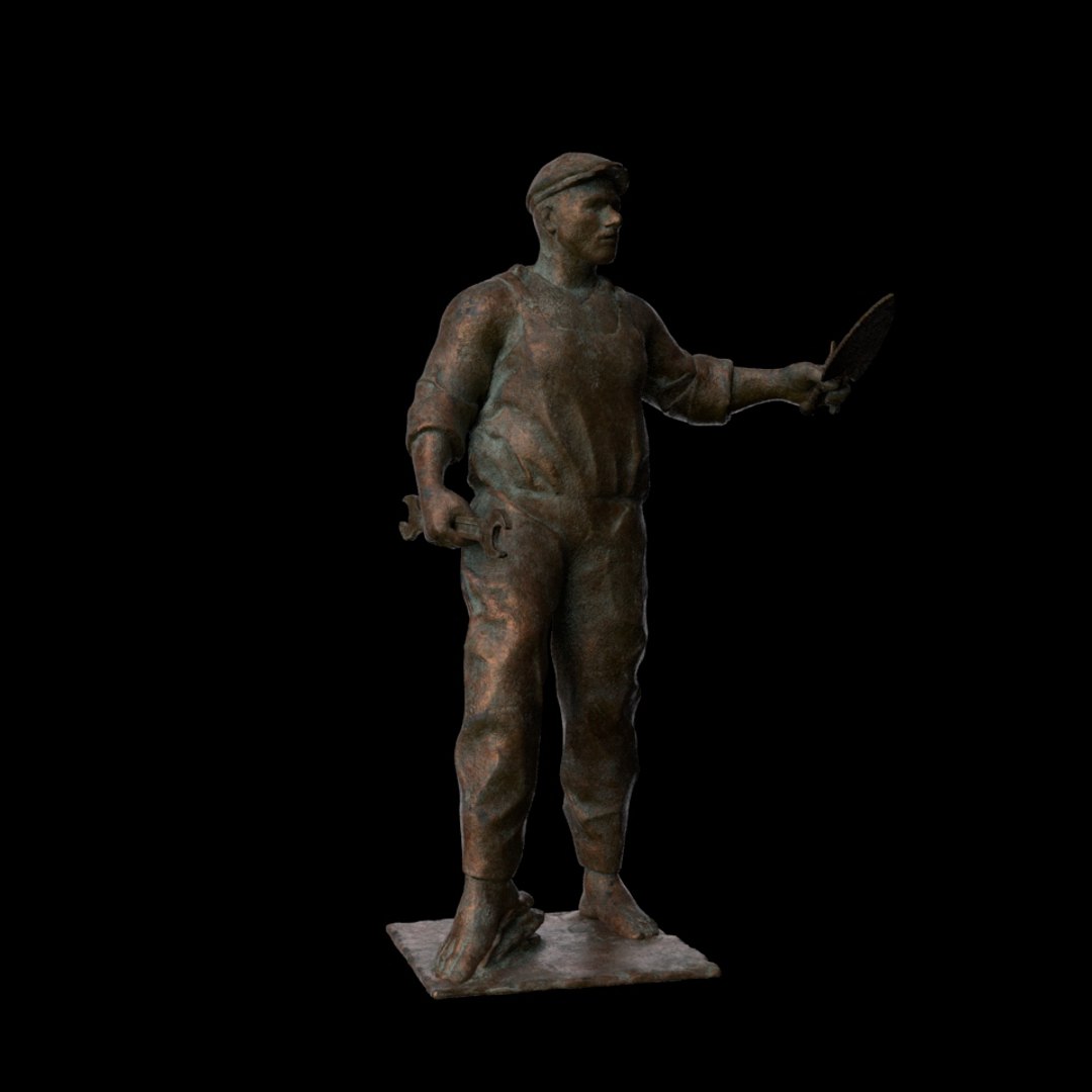 Worker Statue 3D Model - TurboSquid 1301212