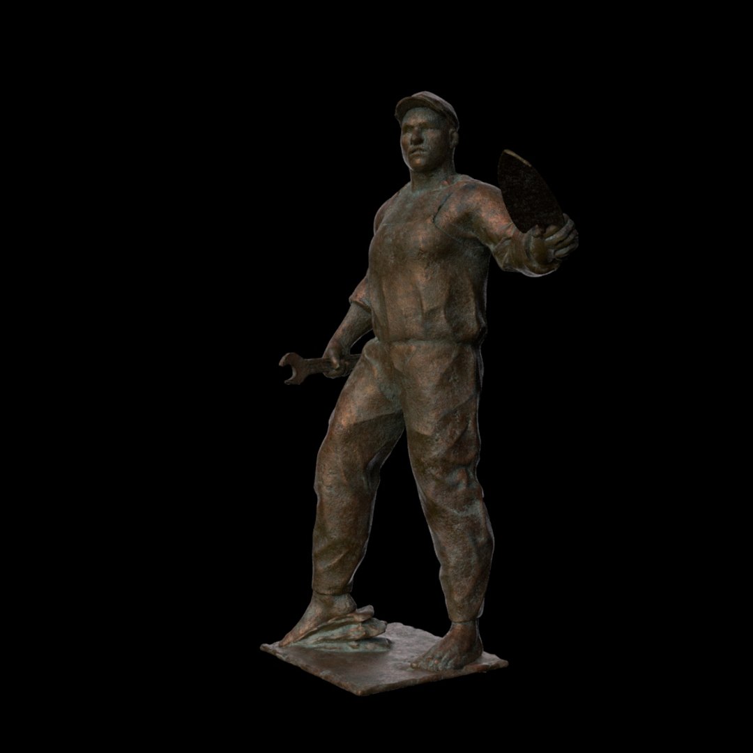 Worker Statue 3D Model - TurboSquid 1301212