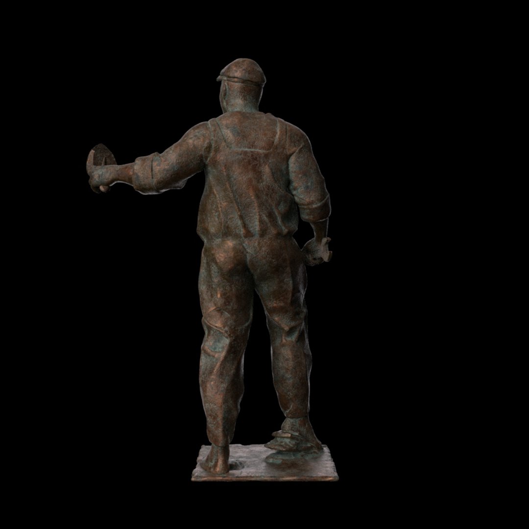 Worker Statue 3D Model - TurboSquid 1301212