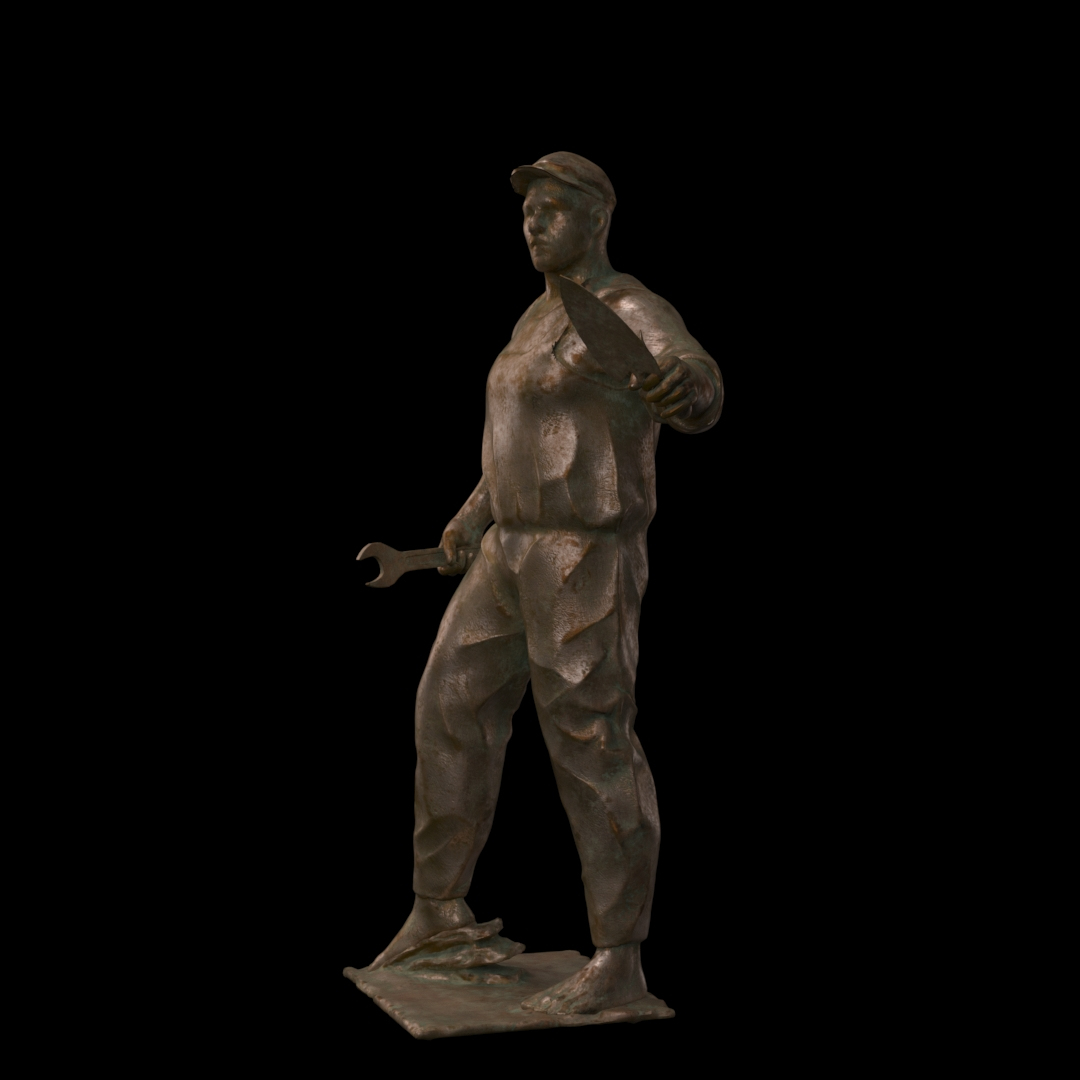 Worker Statue 3D Model - TurboSquid 1301212