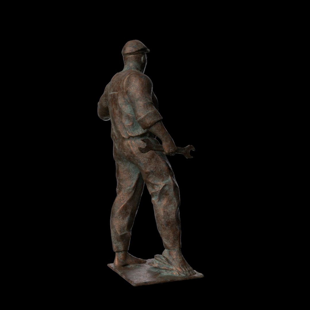 Worker Statue 3D Model - TurboSquid 1301212