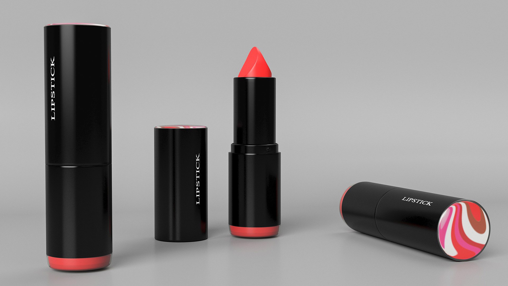 Round Lipstick Red Open 3D Model - TurboSquid 2146018