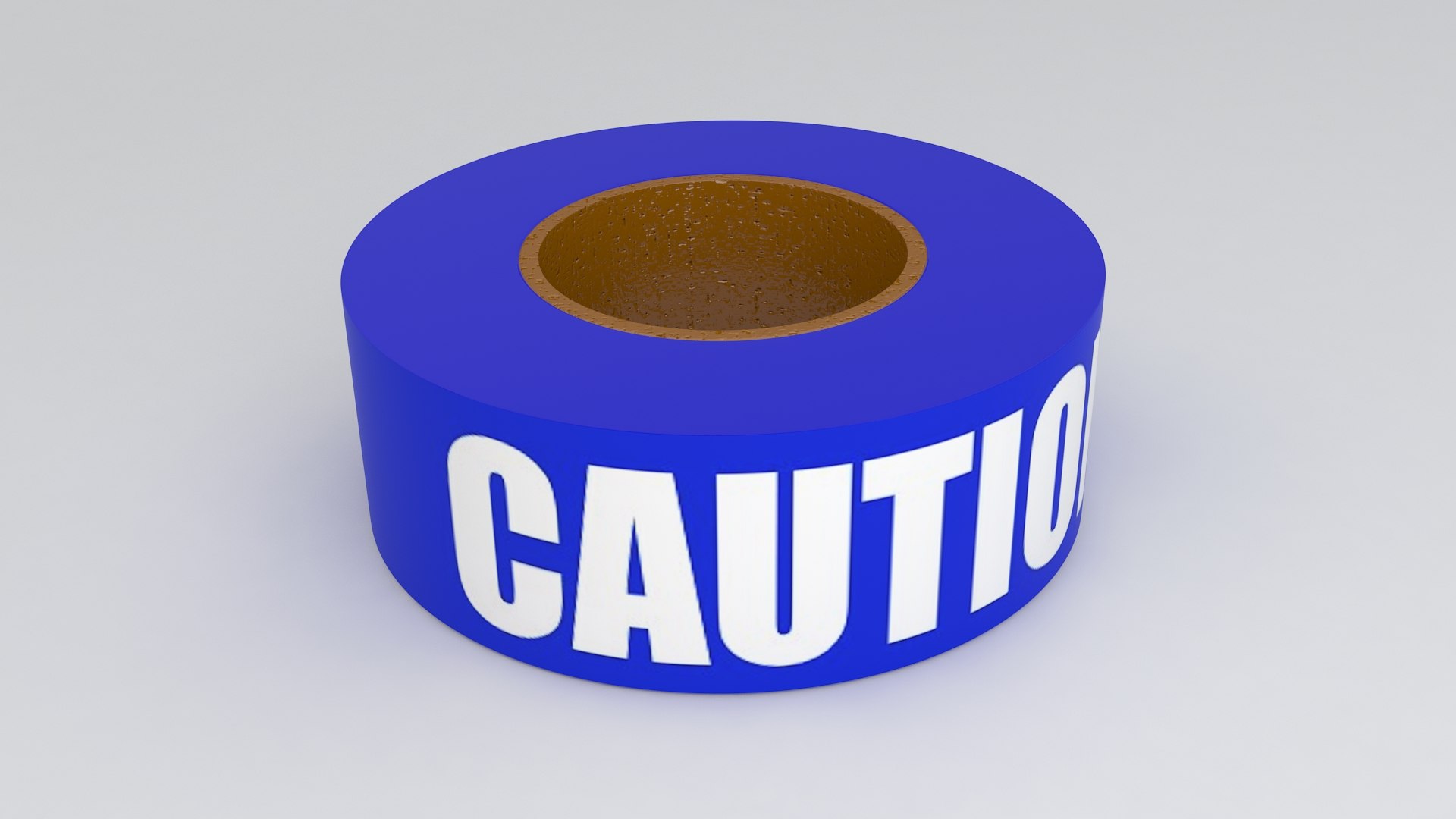 3D Caution Tape Blue Model - TurboSquid 2343021