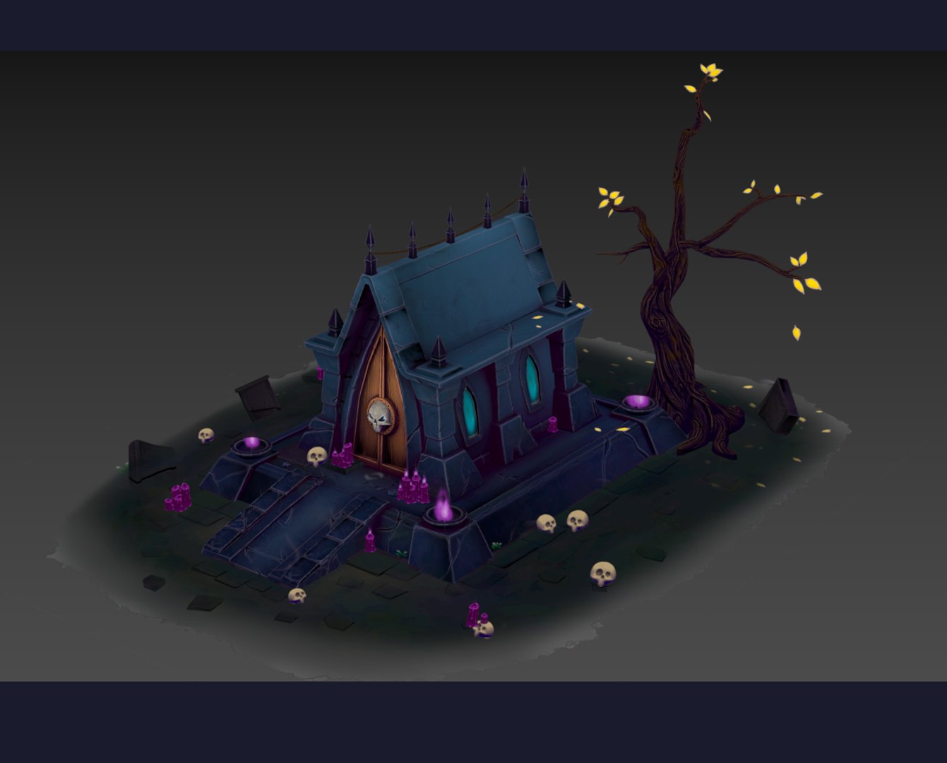 3D Stylized Crypt Model - TurboSquid 1625779