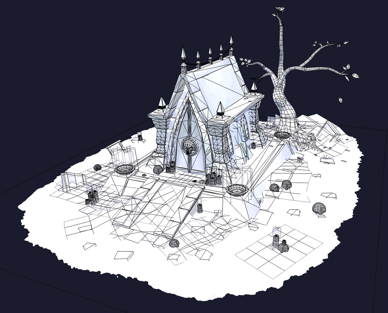 3D Stylized Crypt Model - TurboSquid 1625779