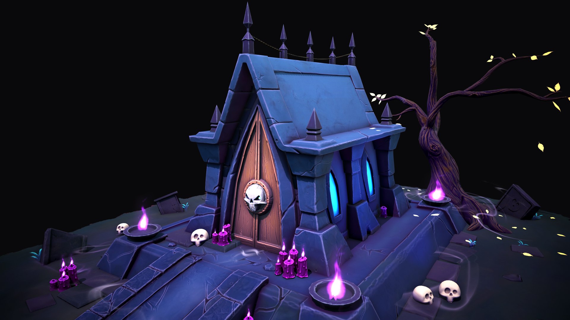 3D Stylized Crypt Model - TurboSquid 1625779