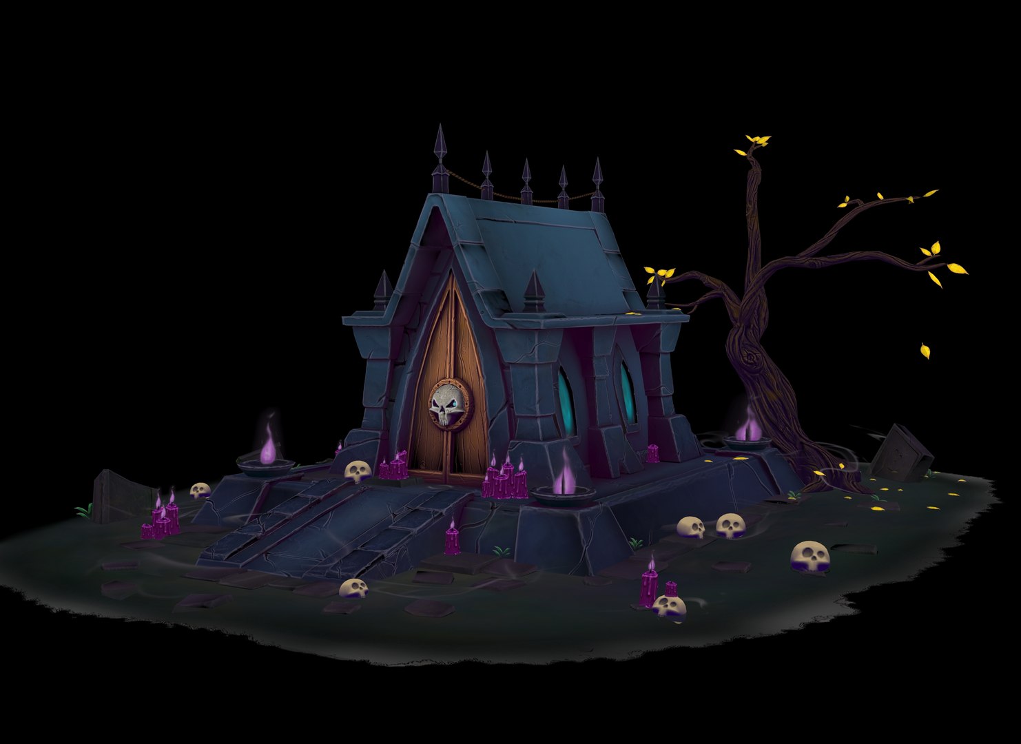 3D Stylized Crypt Model - TurboSquid 1625779