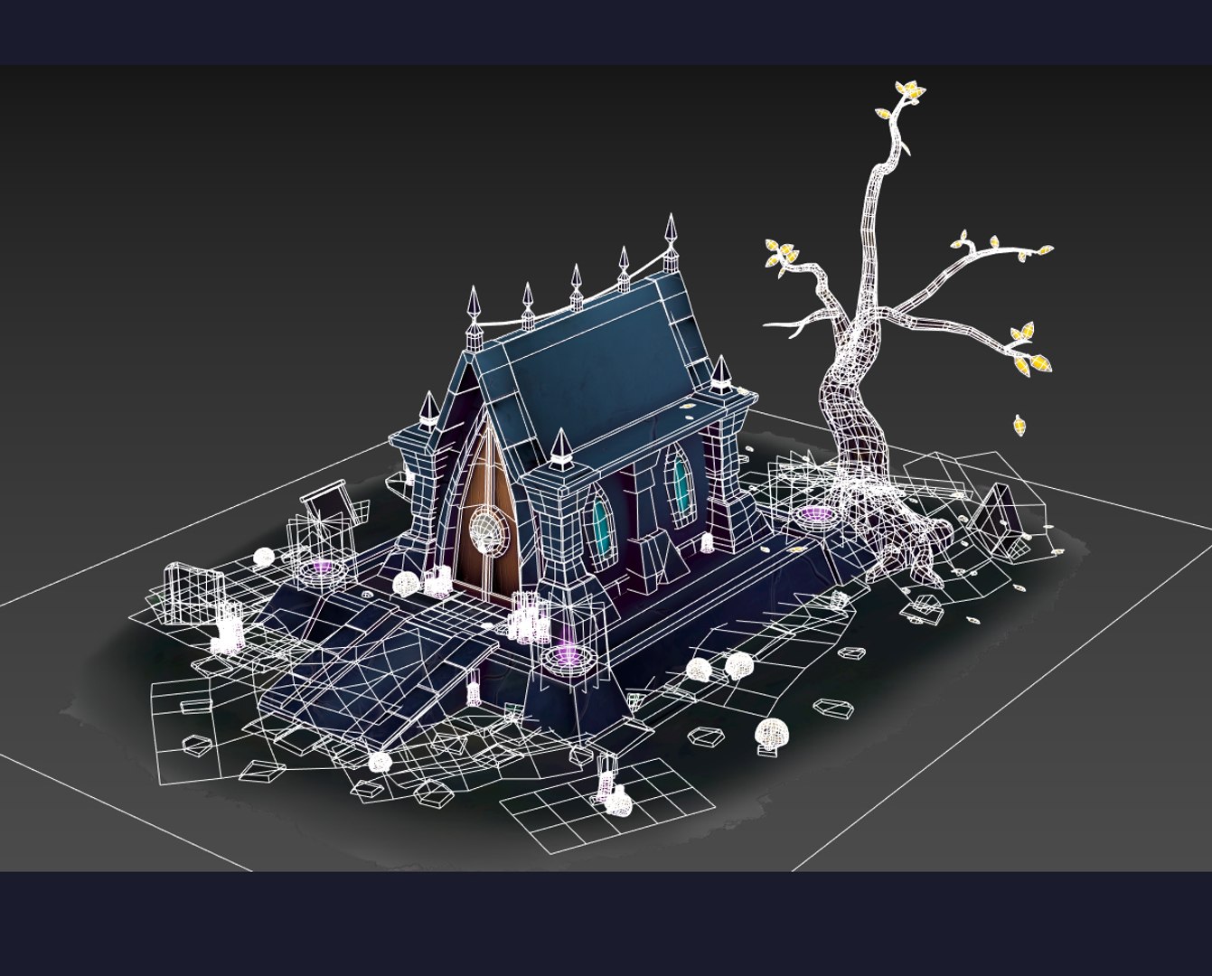 3D Stylized Crypt Model - TurboSquid 1625779