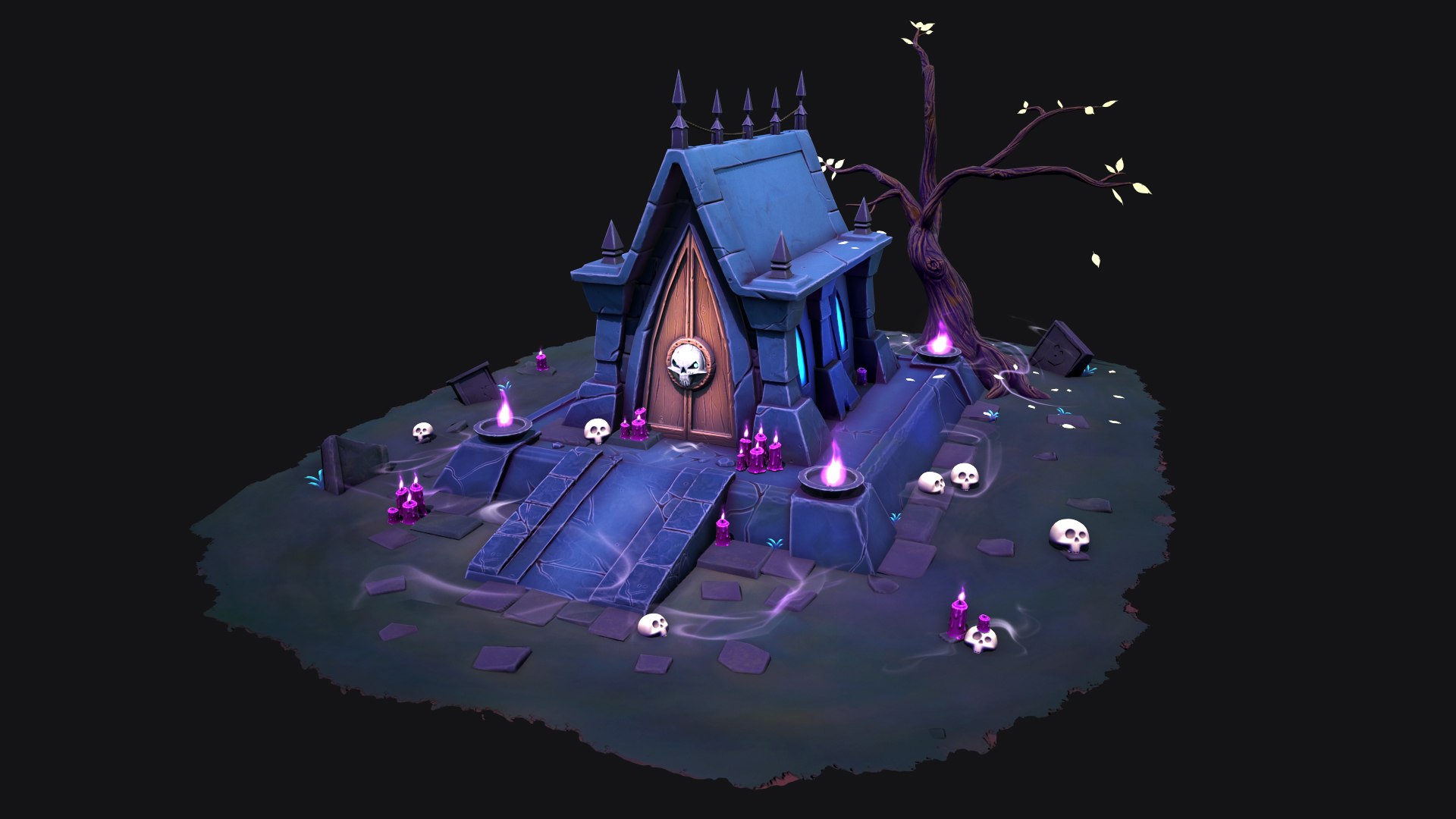 3D Stylized Crypt Model - TurboSquid 1625779