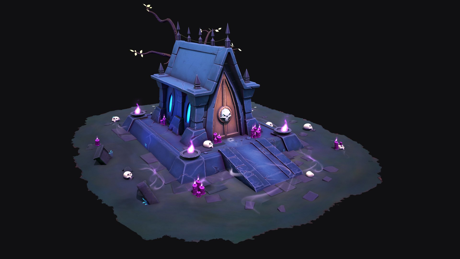 3D Stylized Crypt Model - TurboSquid 1625779