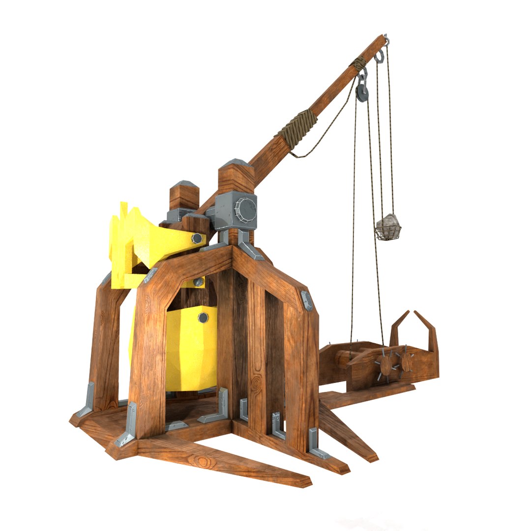 3D Low Poly Trebuchet With 4K Textures - TurboSquid 2189881