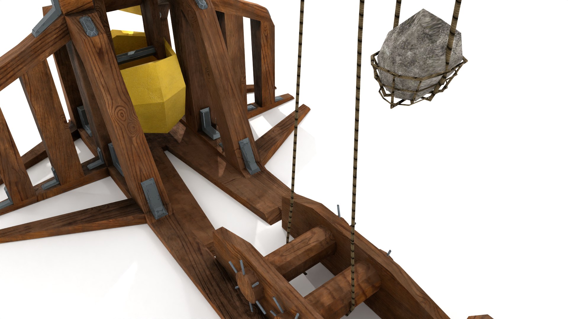 3D Low Poly Trebuchet With 4K Textures - TurboSquid 2189881