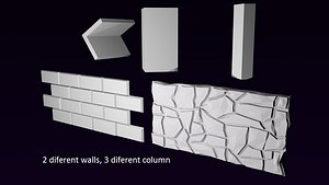 Free Blender Wall Models | TurboSquid