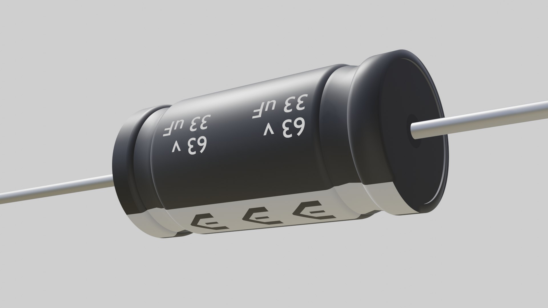 Axial Capacitors 3D Model - TurboSquid 1501098