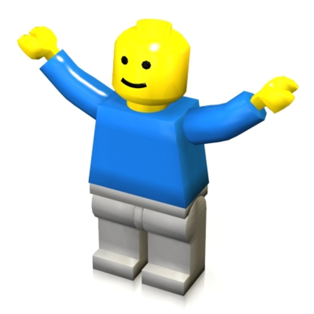 3d Model Block Man