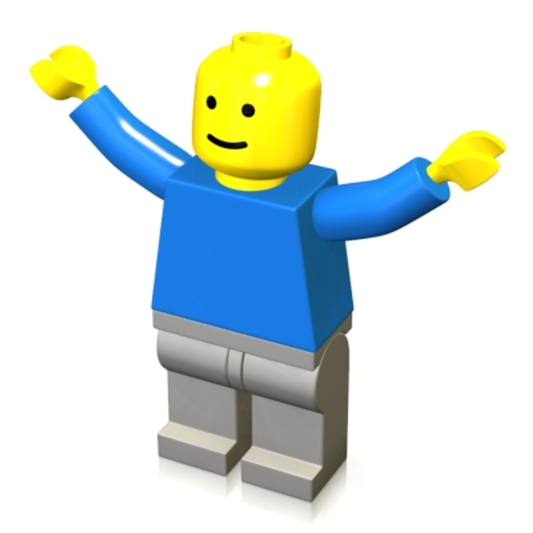 3d Model Block Man