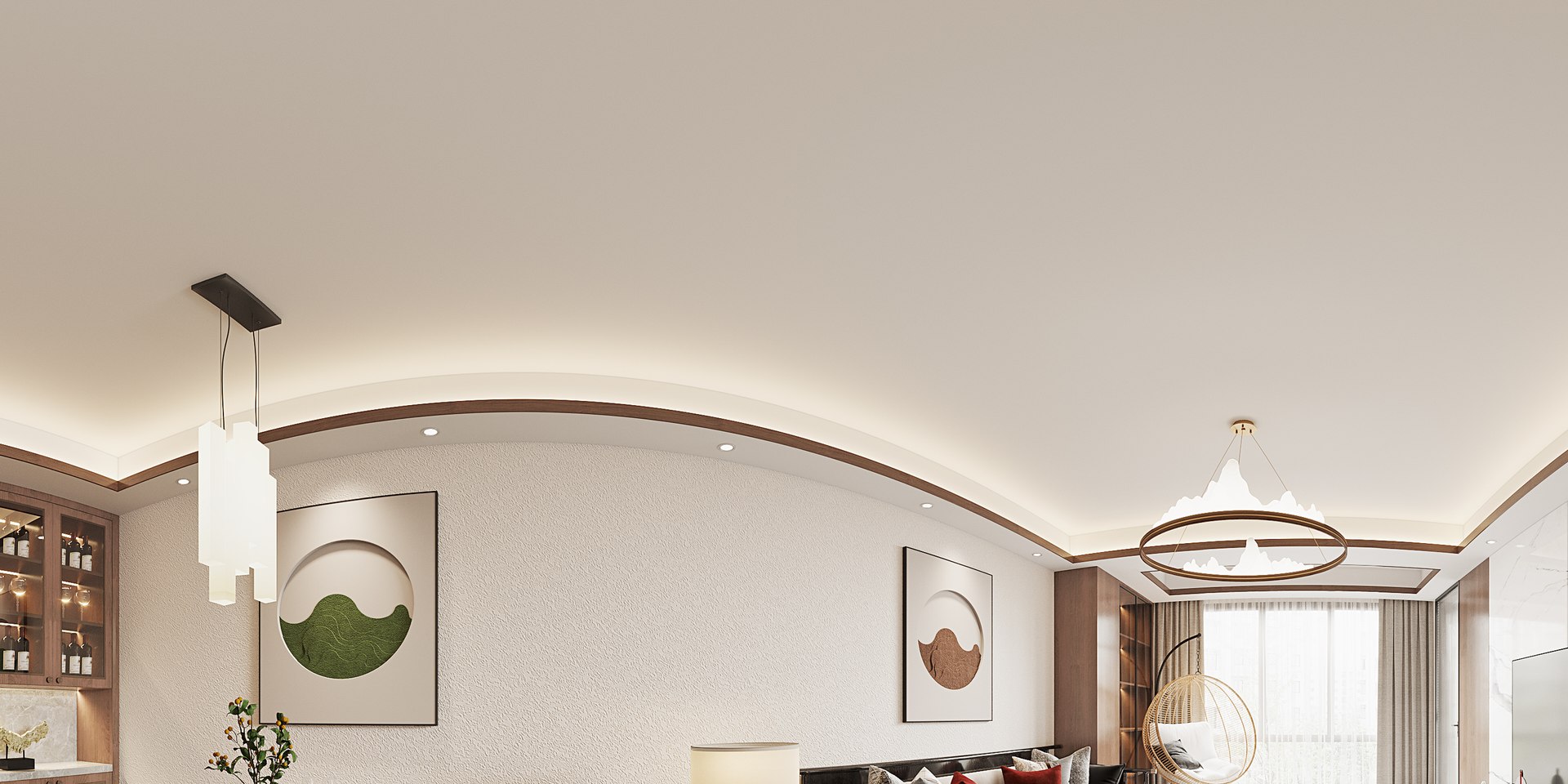 Panoramic Model of New Chinese Restaurant3D模型 - TurboSquid 2061346