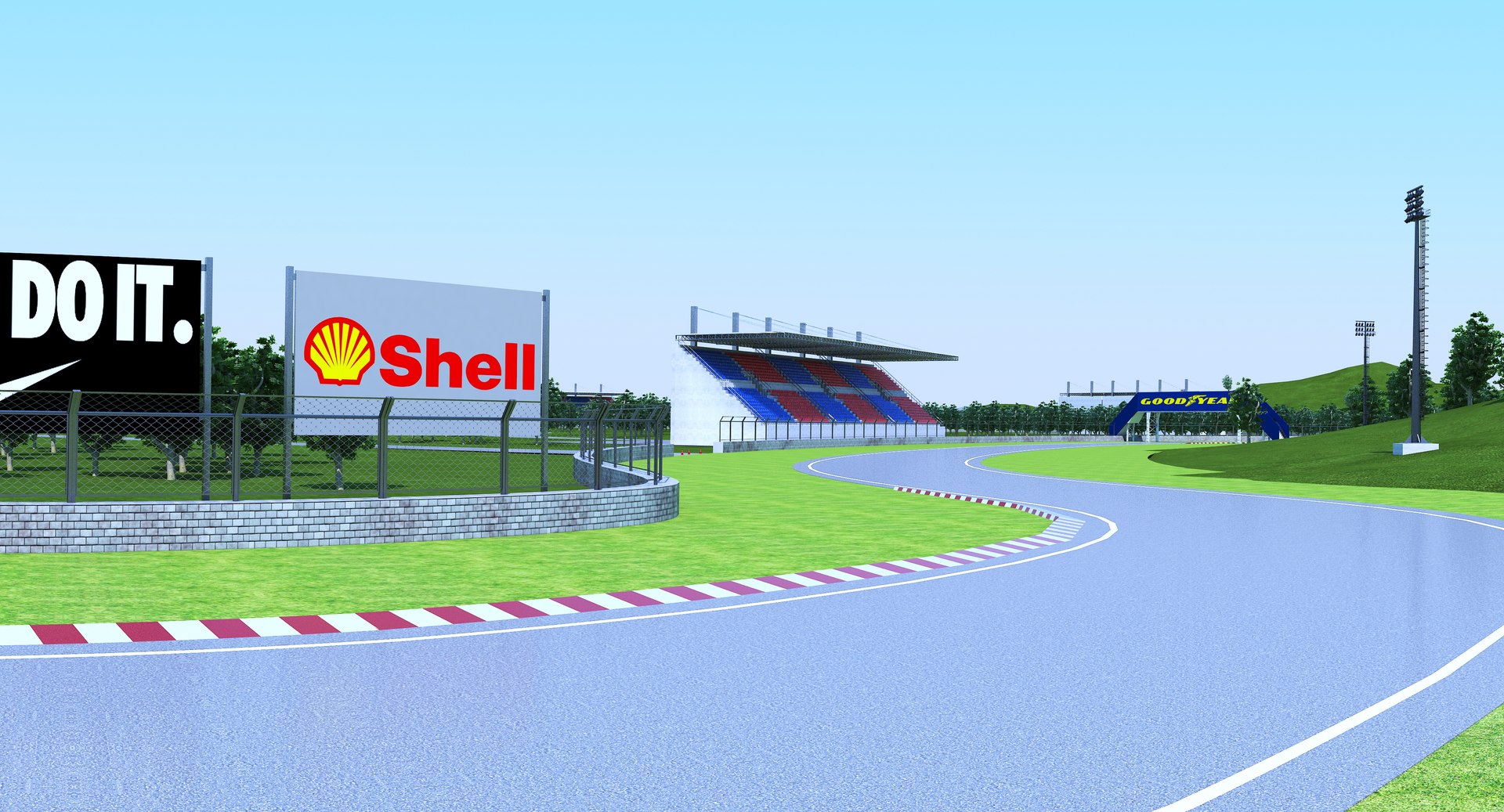 3D Car Race Track Model - TurboSquid 1349789