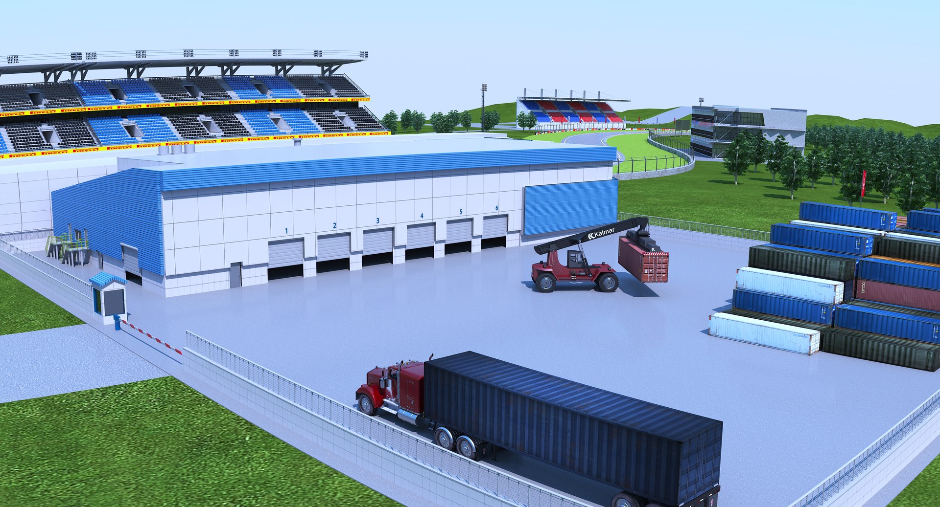 3D Car Race Track Model - TurboSquid 1349789