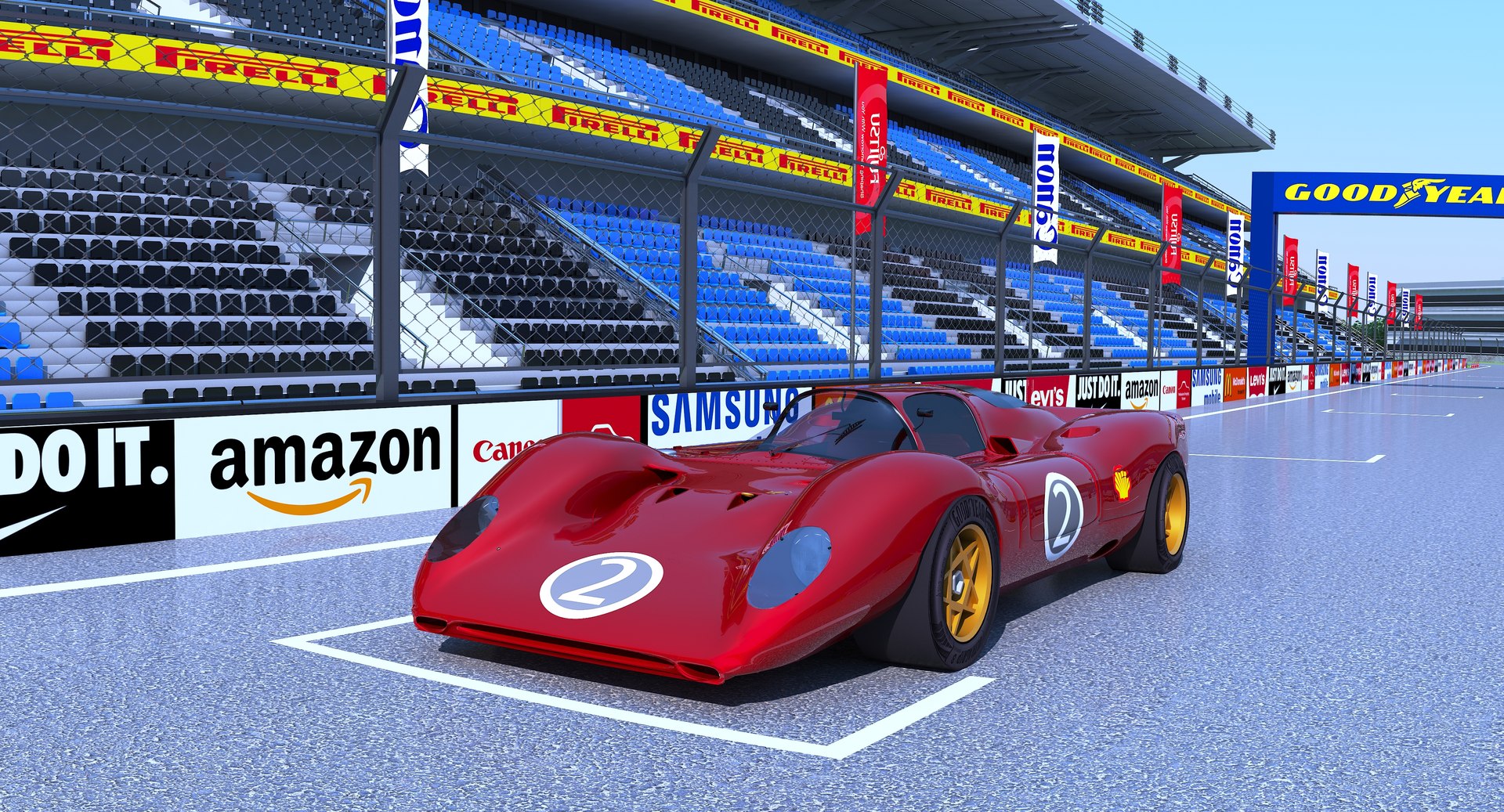 3D Car Race Track Model - TurboSquid 1349789